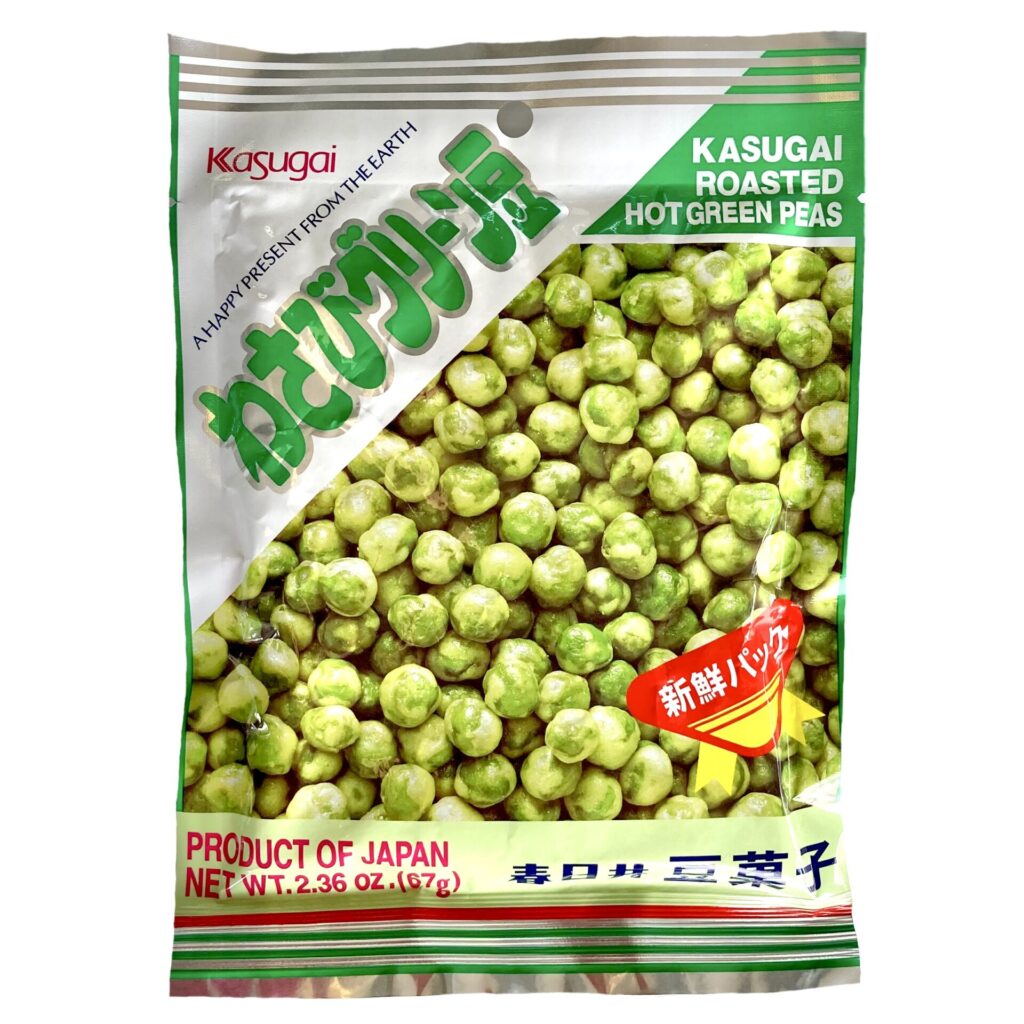 KASUGAI Roasted Wasabi Green Peas 73g | Genki Mart